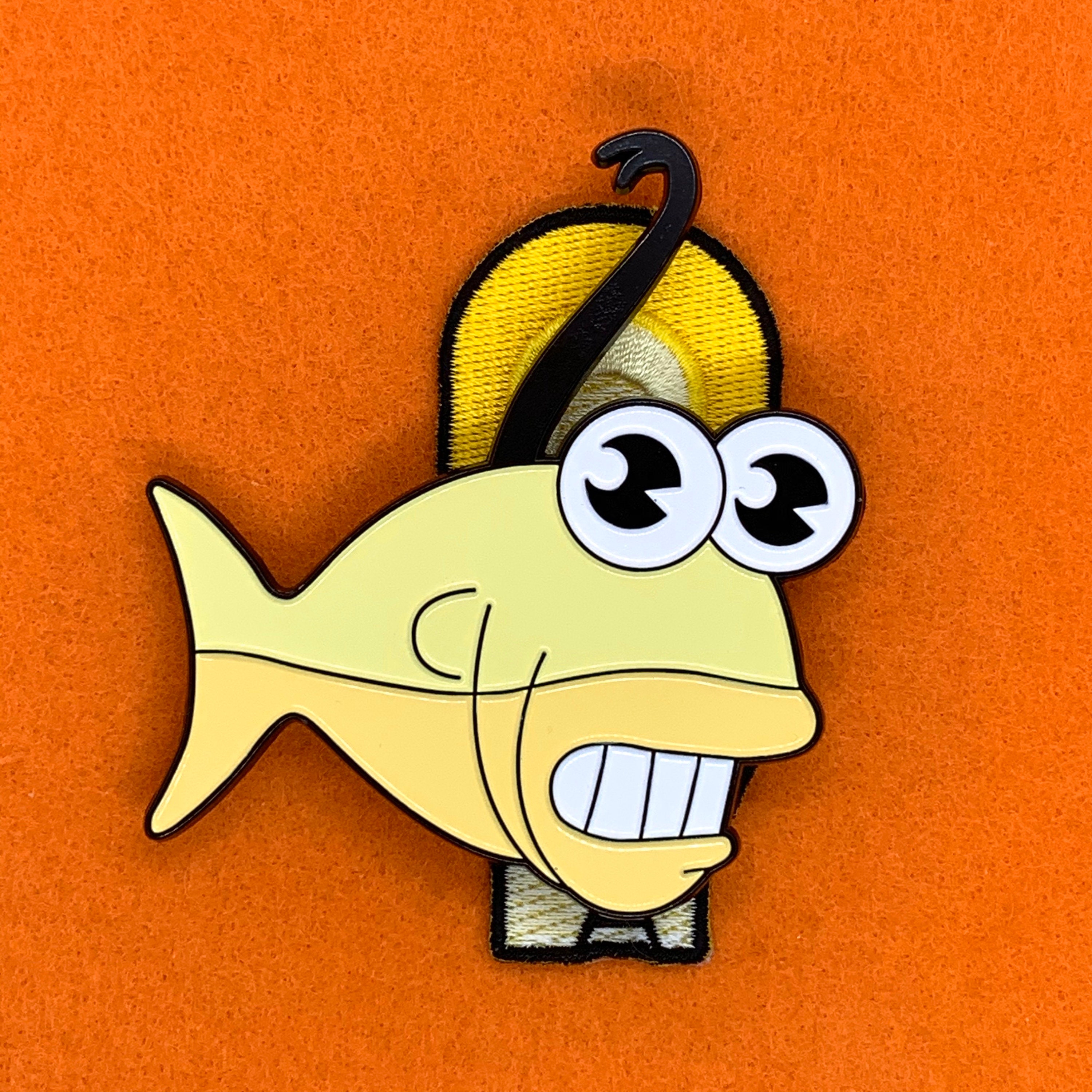 The Simpsons Mr. Sparkle Fish Bulb Patch and Pin Set - Etsy