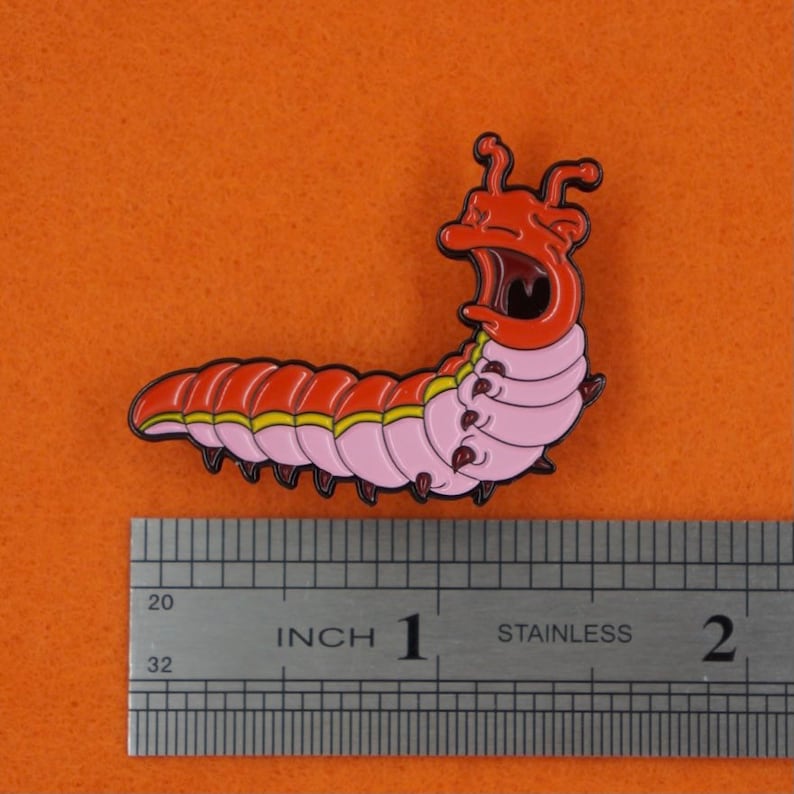 The Simpsons Screamapillar Enamel Pin | Etsy