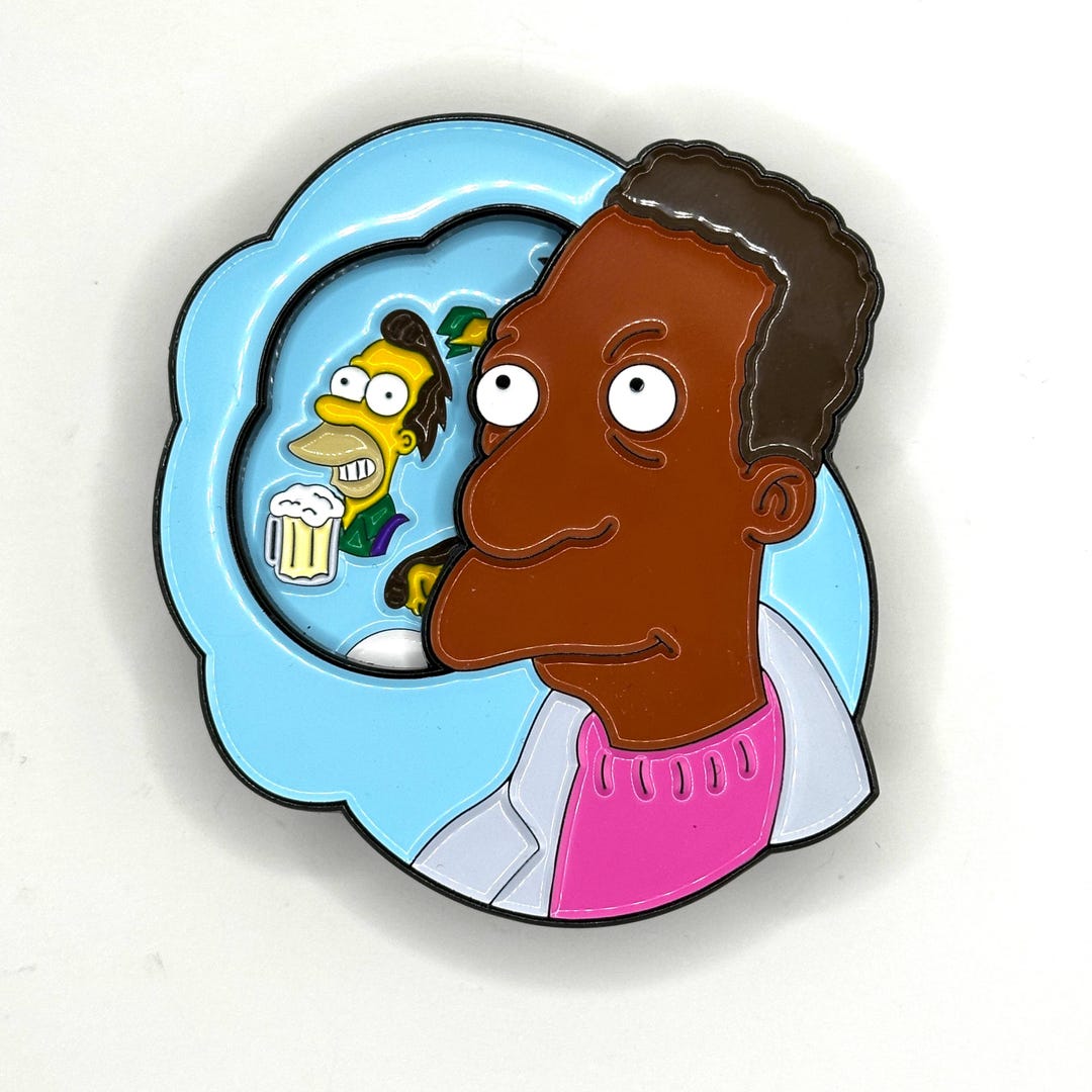 The Simpsons Carl Deluxe Motion Pin - Etsy
