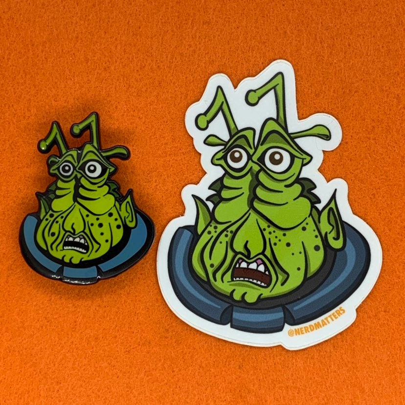 Explorers Movie Alien Wak Enamel Pin GLOWS FREE STICKER | Etsy