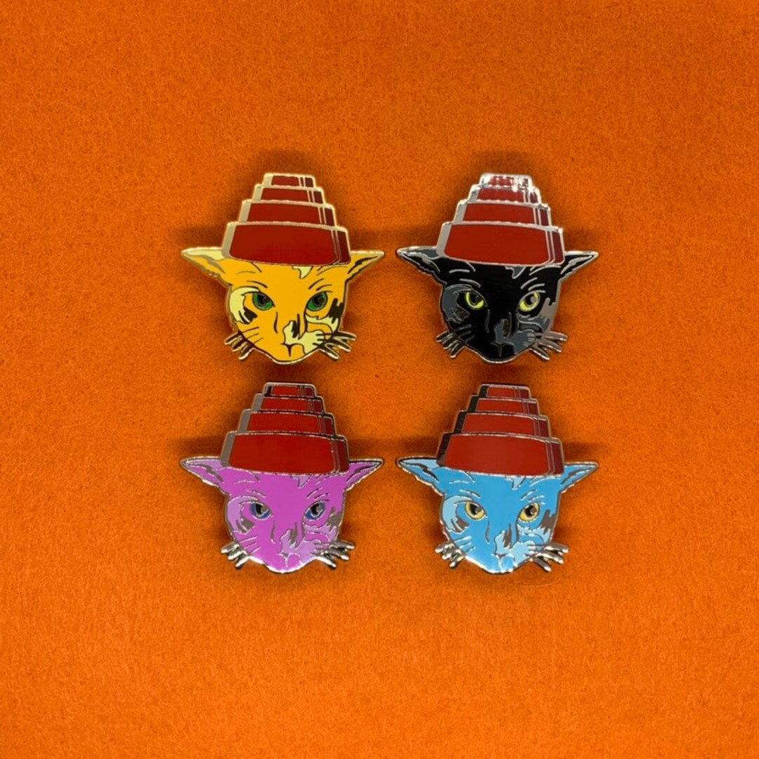 DEVO Cat Pin Choose Color - Etsy