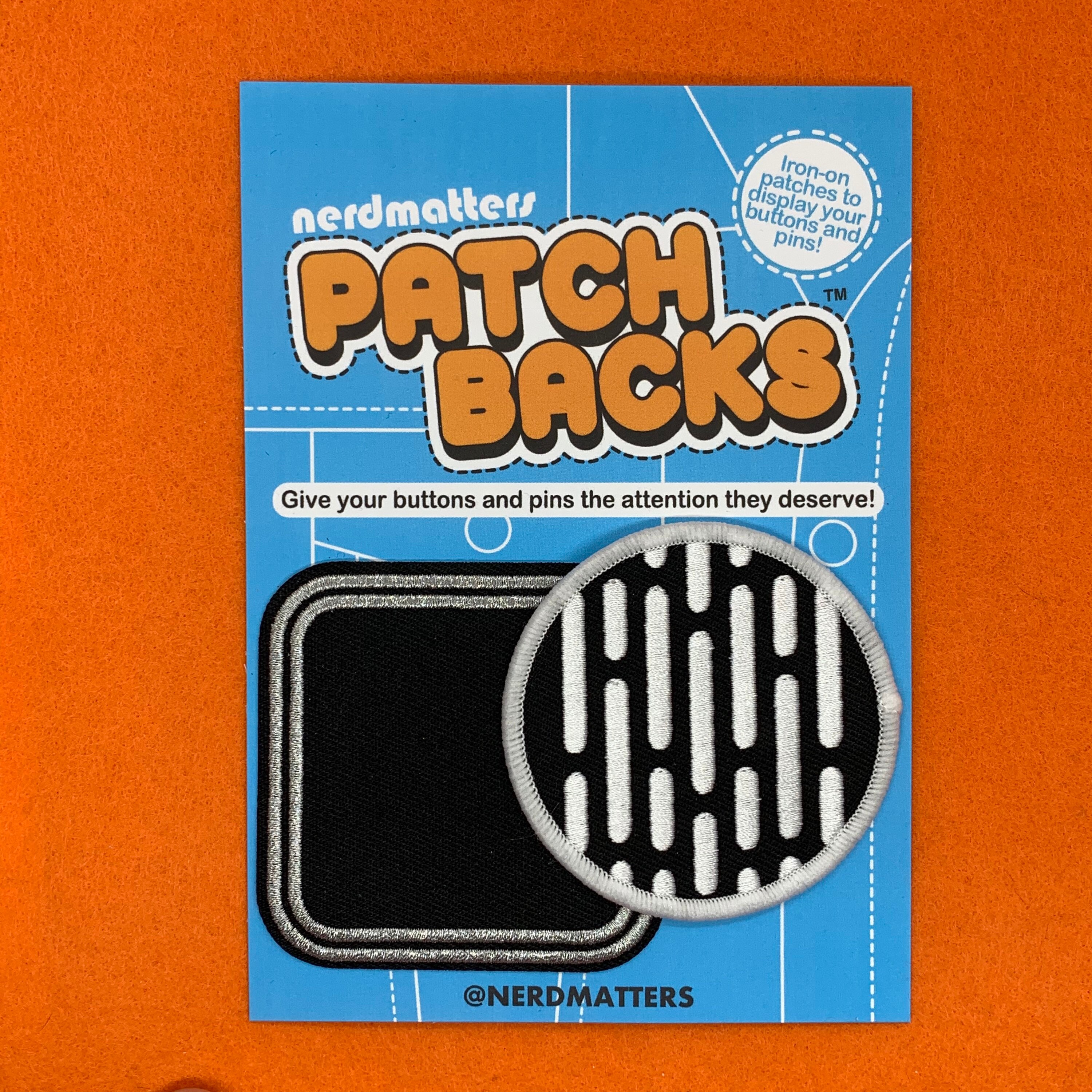 Patch Backs Display Pins and Buttons With Iron on Patches. - Etsy