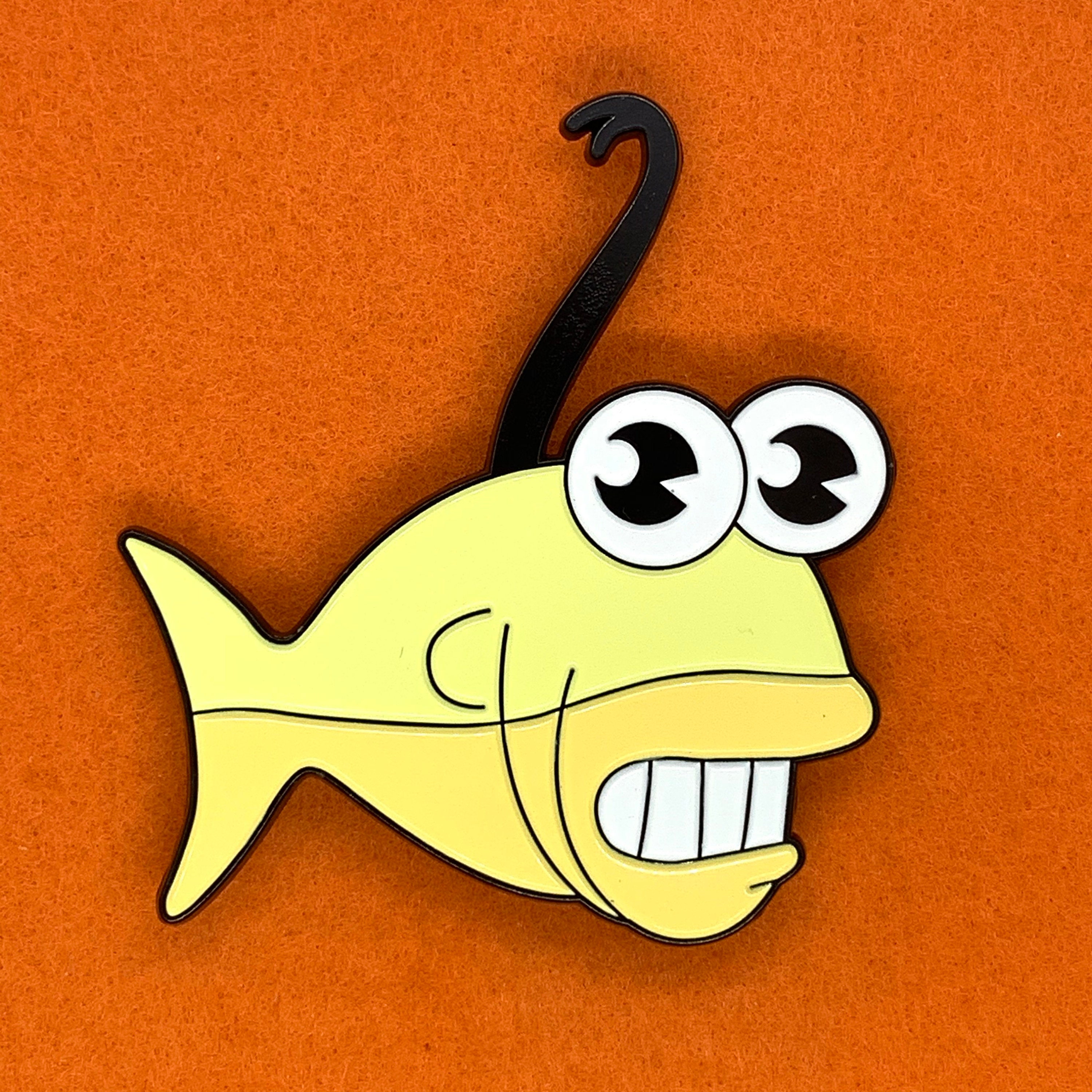 The Simpsons Mr. Sparkle Fish Bulb Patch and Pin Set - Etsy