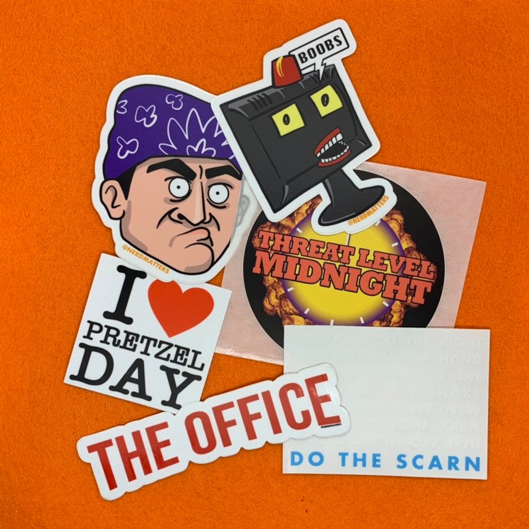 THE OFFICE Stickers 6 Pack - Etsy