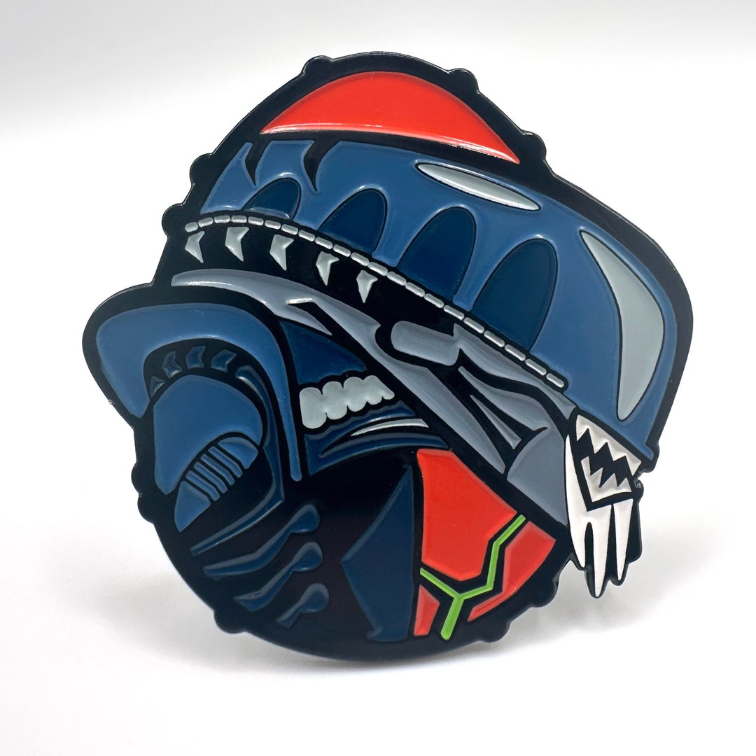 Alien / Aliens Enamel Pin With Sticker. Mayhem Makers Collection - Etsy
