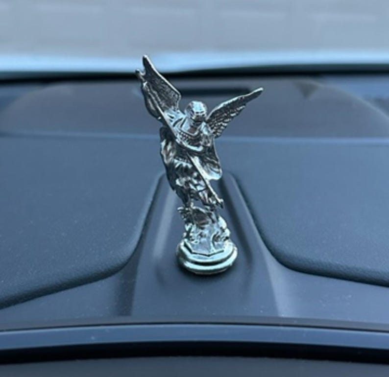 St Michael Archangel Catholic Auto Dashboard Mini Statue, Saint ...