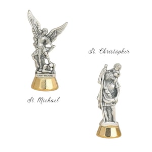 Mini Auto Protection Saint Statue, Catholic Gifts Made in Italy ...