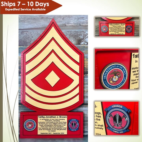 Usmc Plaques - Etsy