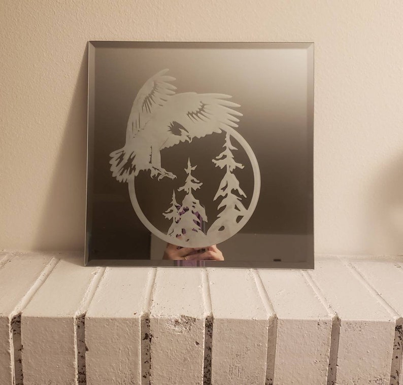 Decorative Mirror. Mirror. Etched Glass. Elegant Etched - Etsy