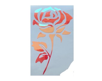 Rose Car Window Decal - Etsy