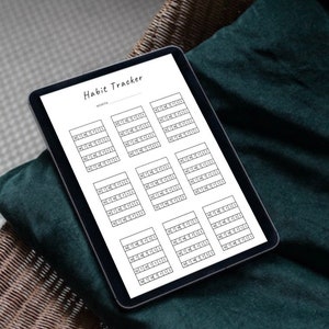 Habit Tracker. Canva Website Template. Website Canva Template. Editable ...