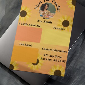 Canva Website Template. Meet the Teacher. Editable Template. Editable ...