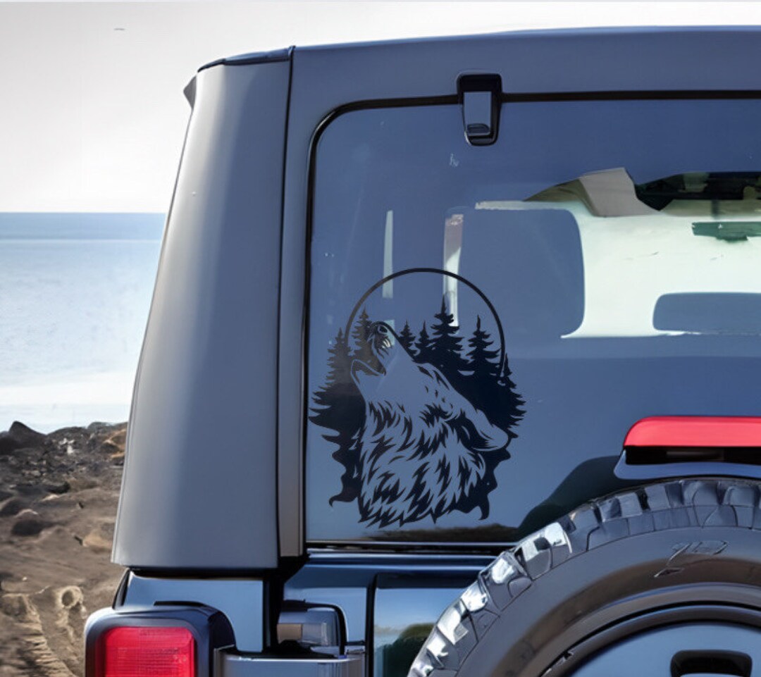 Car Decals. Window Decals. Car Stickers. Wolf. Wolf Decal. Wolf Car ...