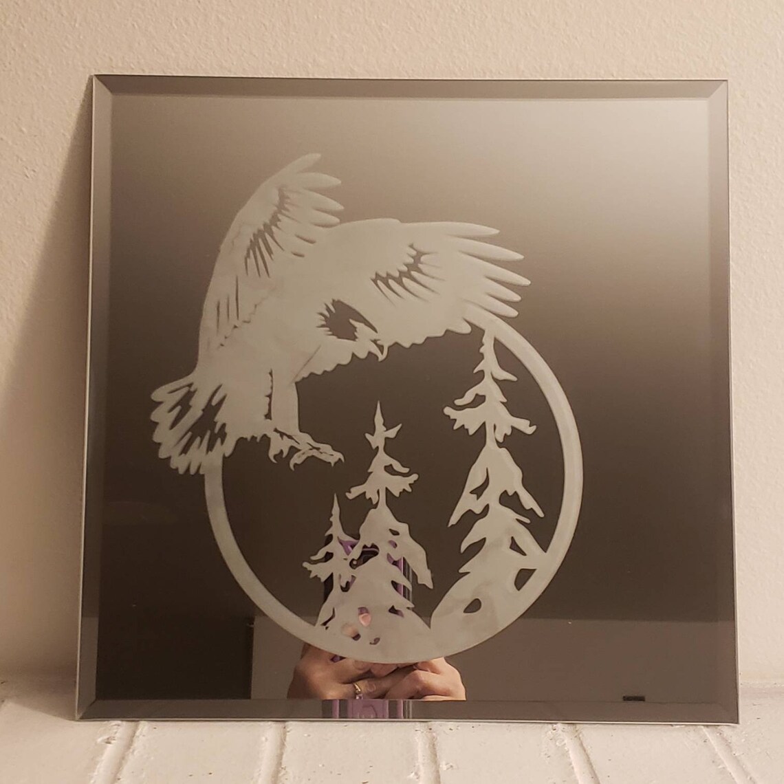 Decorative Mirror. Mirror. Etched Glass. Elegant Etched - Etsy