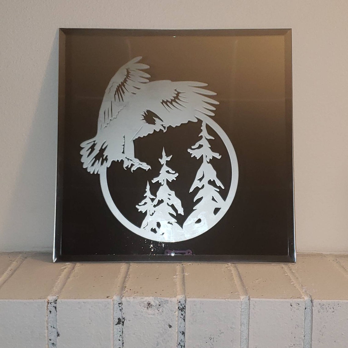 Decorative Mirror. Mirror. Etched Glass. Elegant Etched - Etsy