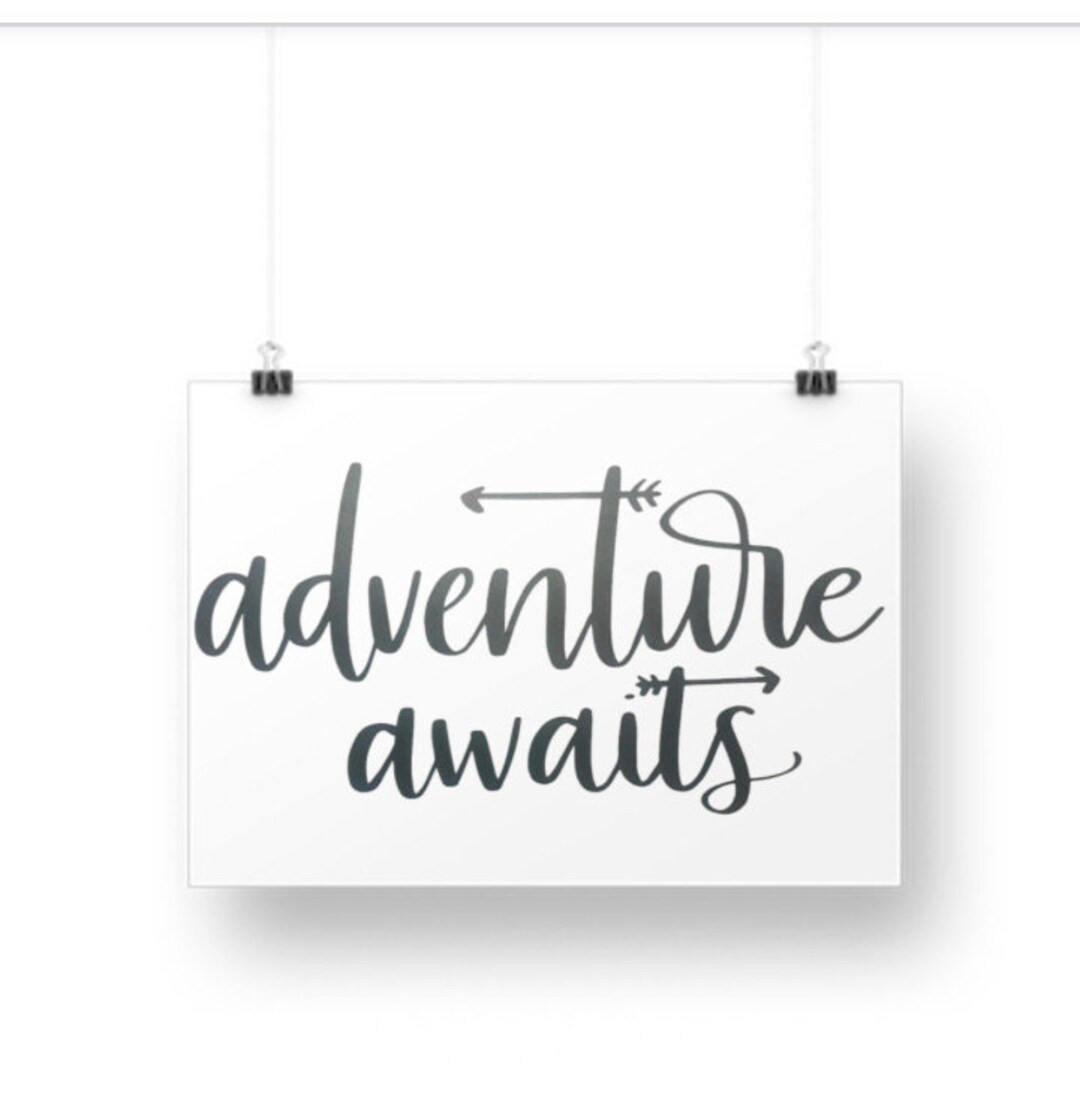 Adventure Awaits Decal. Adventure. Adventurer Gift. Traveling ...