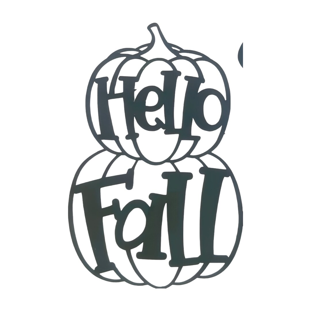 Hello Fall Decal - Etsy