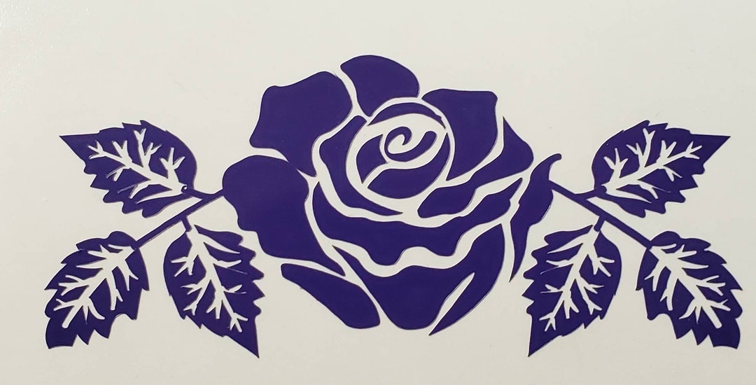 Rose Vinyl Decal. Rose Car Decal.rose Decal - Etsy