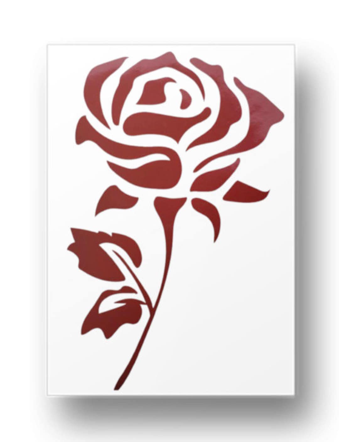 Rose Decal. 3 and 5 Pack Vinyl Sticker. Car Logo Decal. Rose - Etsy