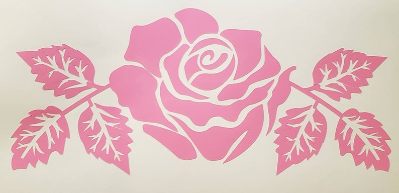 Rose Vinyl Decal. Rose Car Decal.rose Decal - Etsy