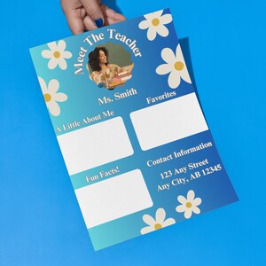 Canva Website Template. Meet the Teacher. Editable Template. Editable ...