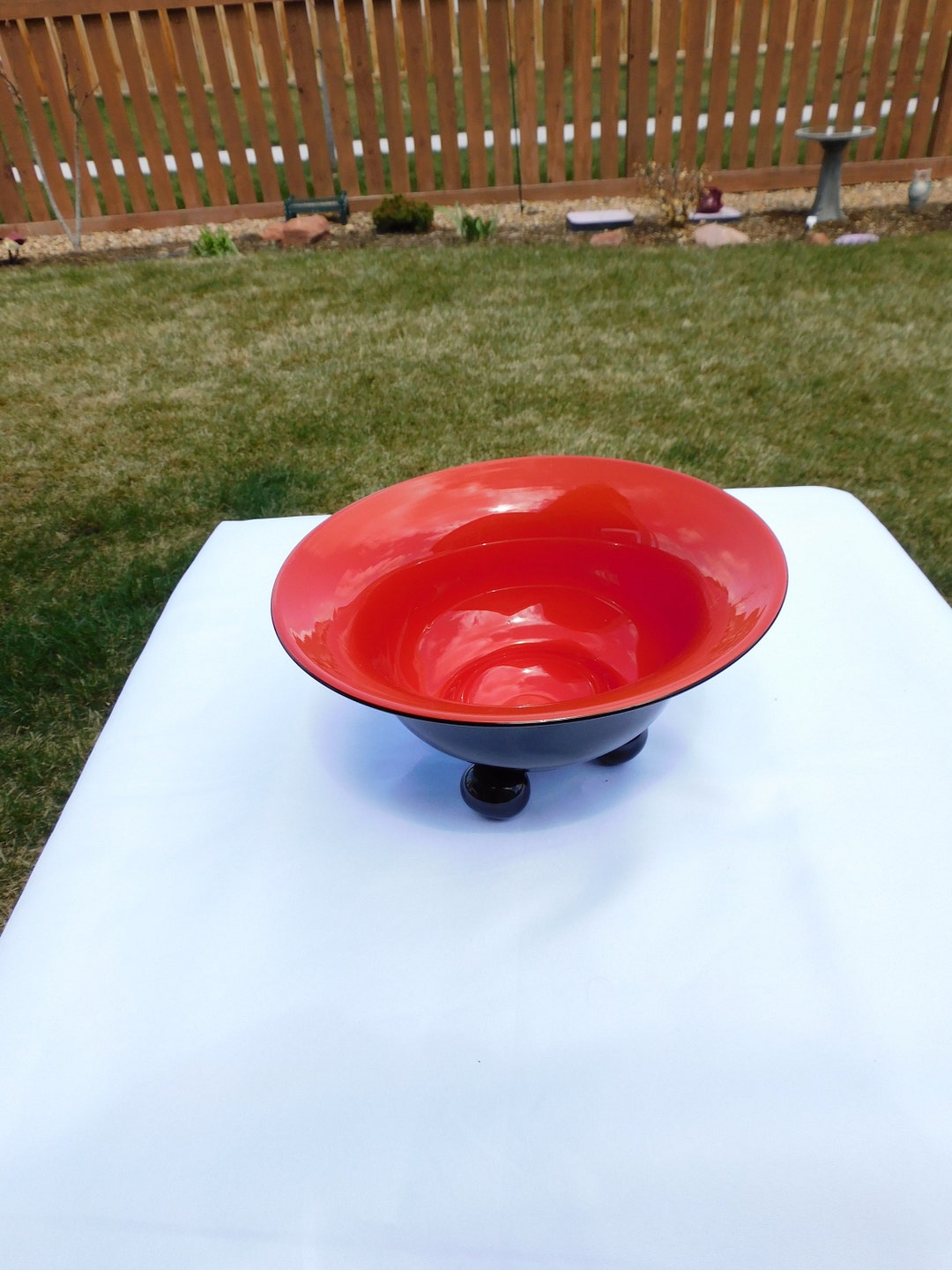 Vintage Czech Bohemian Art Glass Loetz Tango Glass Red Bowl - Etsy