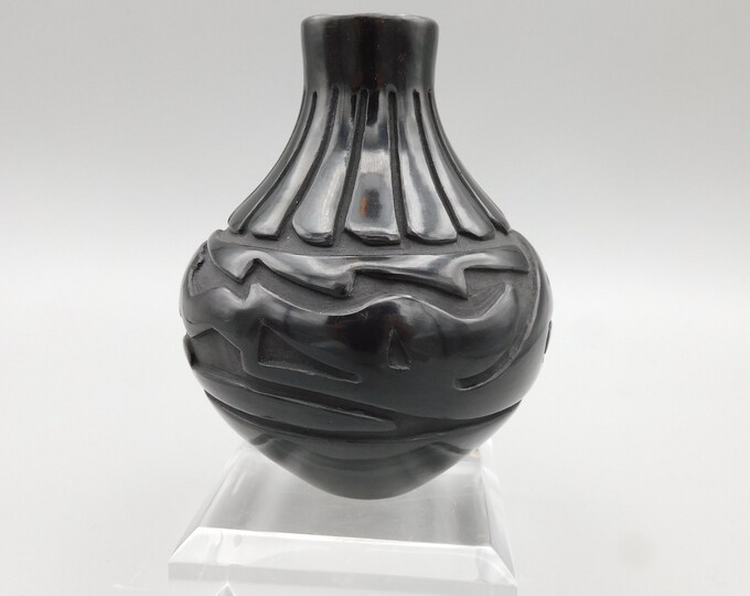 Denise Chavarria Santa Clara Pottery Avanyu Vase - Etsy