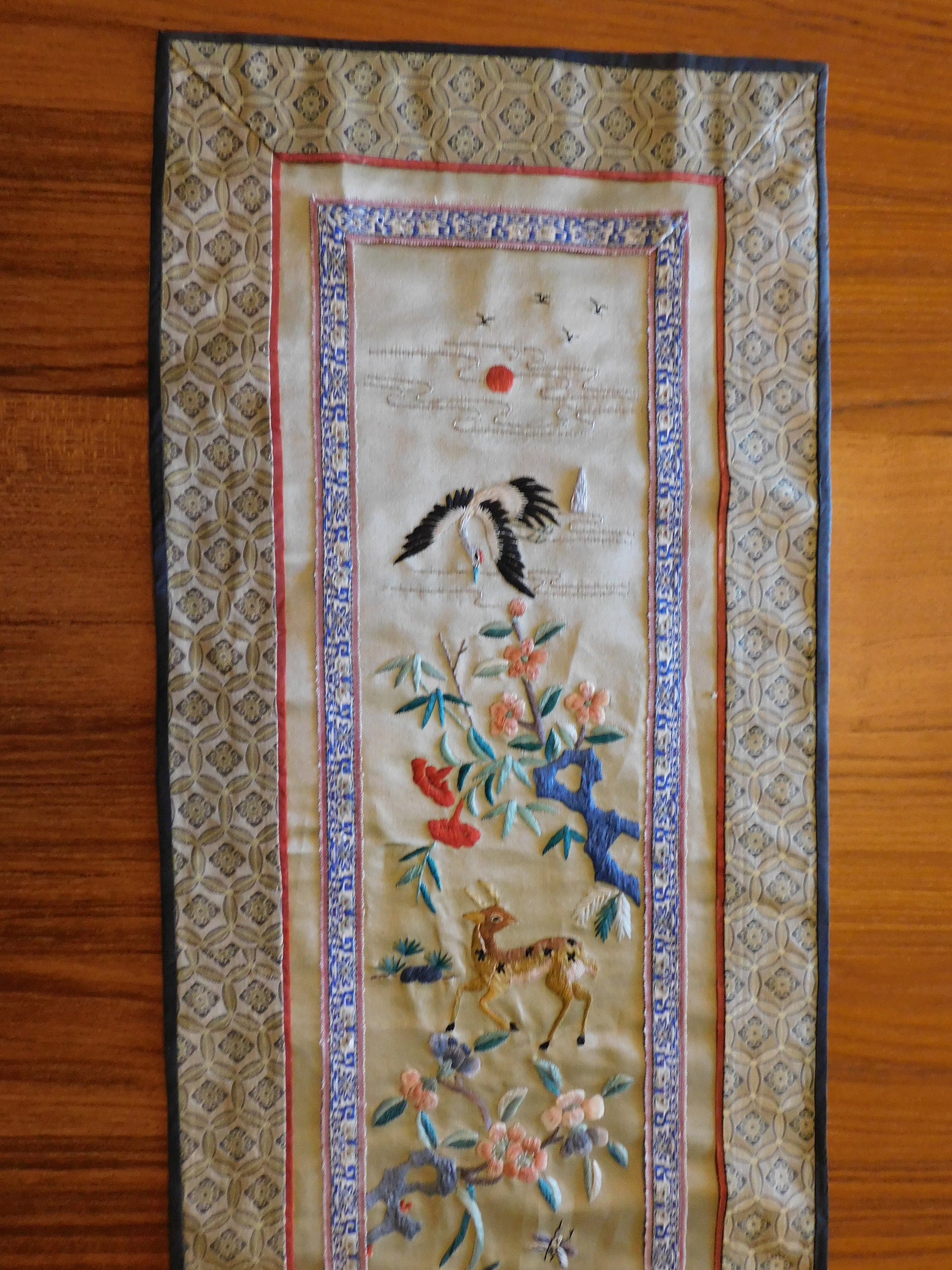 Beautiful Vintage Chinese Hand Embroidered Table Linen Arts - Etsy