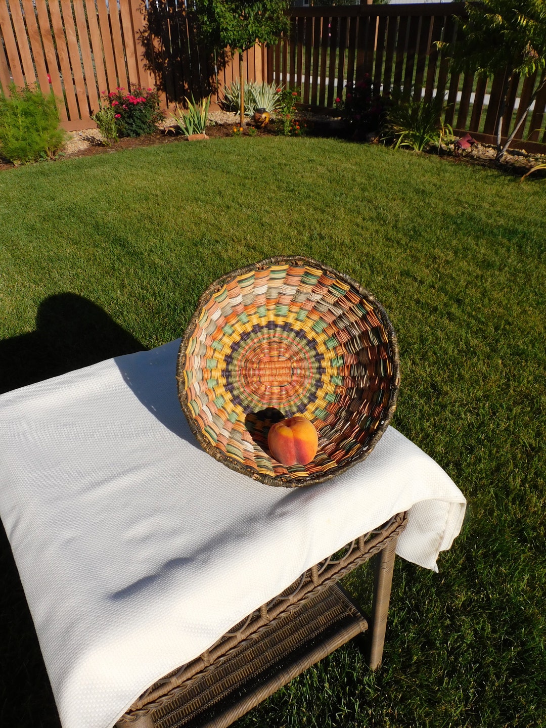 Large and Beautiful Older Hopi Third Mesa Wicker Peach Basket - Etsy