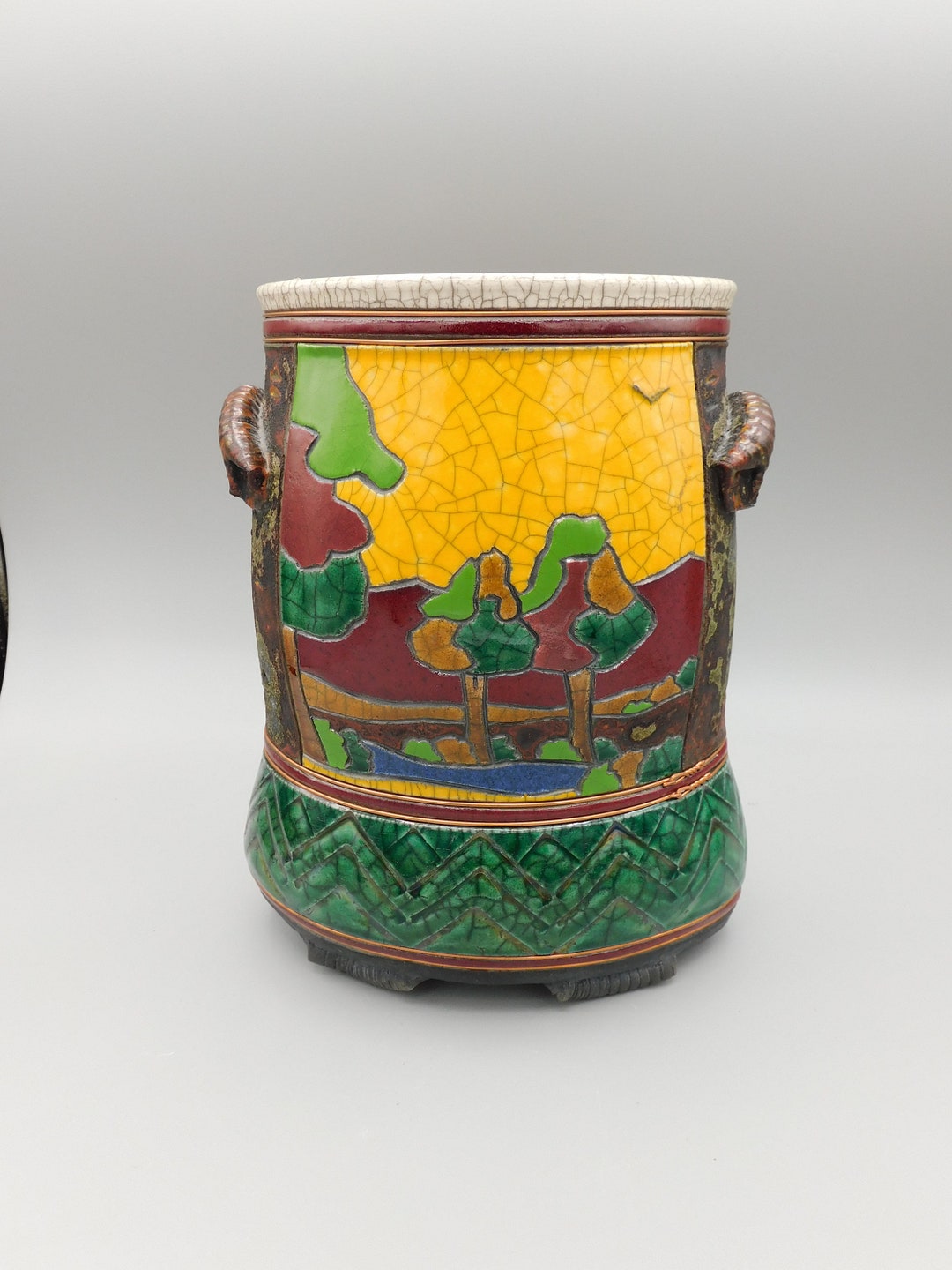 Richard Gruchella Carrin Rosetti Arts and Crafts Minnesota Pottery Vase ...