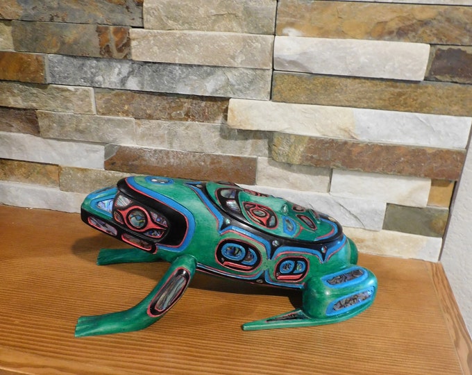 Jacob Lewis Salish Tribe Carved Frog - Etsy