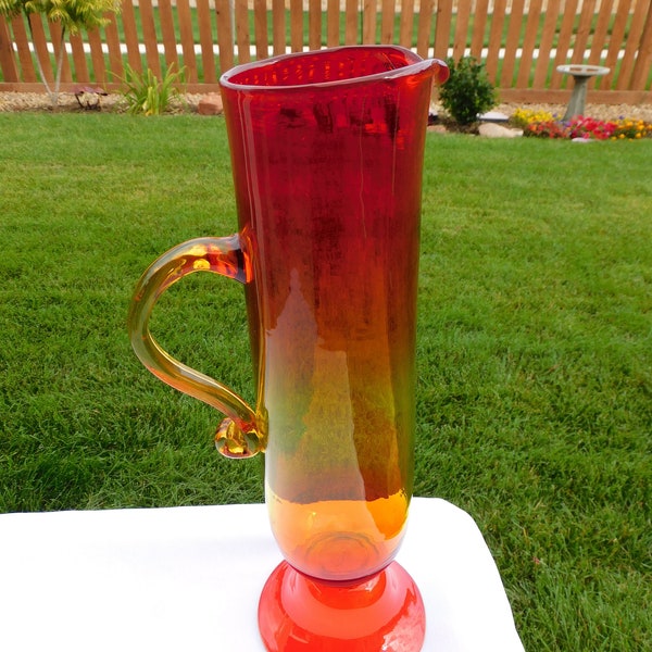 Blenko Pitcher - Etsy