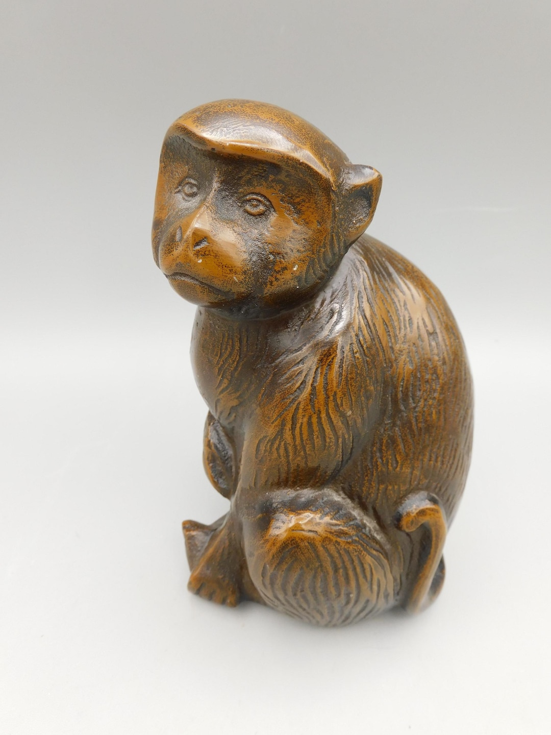 Bronze Meiji Period Monkey - Etsy