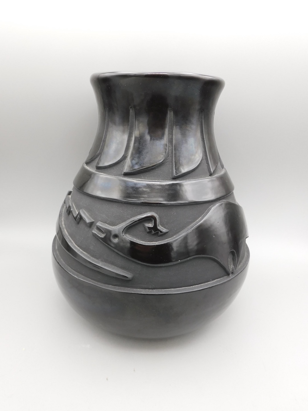 Carved Dineh Navajo Pottery by Rodney John - Etsy