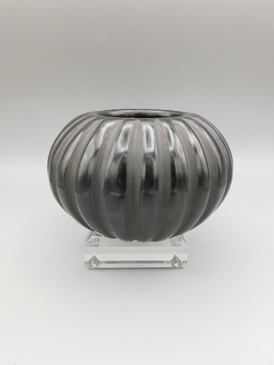 Angela Baca Santa Clara Pottery Mellon Vase 24 Ribs - Etsy