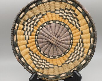 Vintage Hopi Turtle Third Mesa Wicker Plaque Basket - Etsy