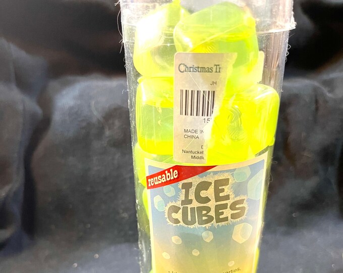 Reusable Lime Green Colored Ice Cubes - Etsy