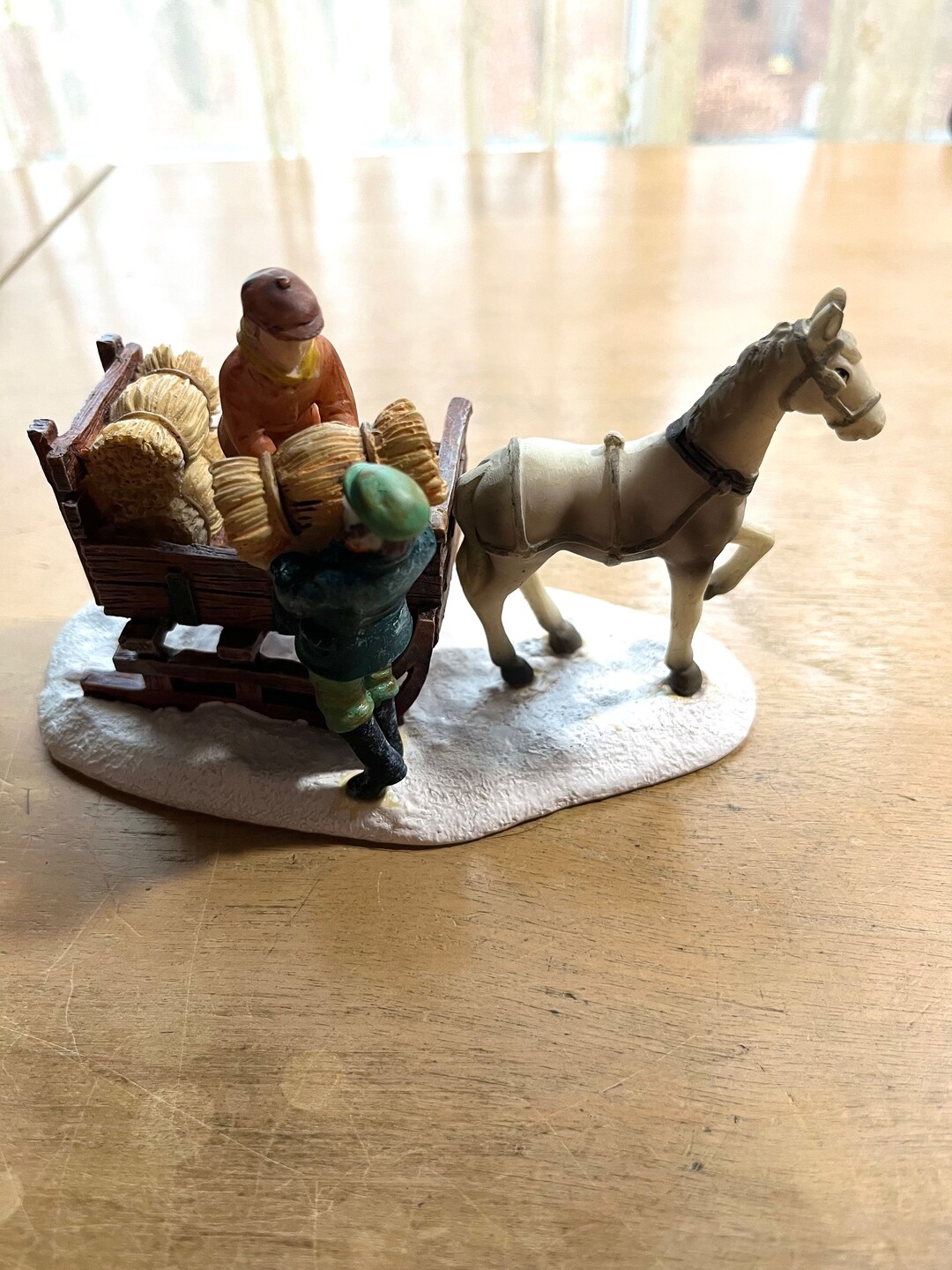 Horse Drawn Sleigh-unloading the Hay - Etsy