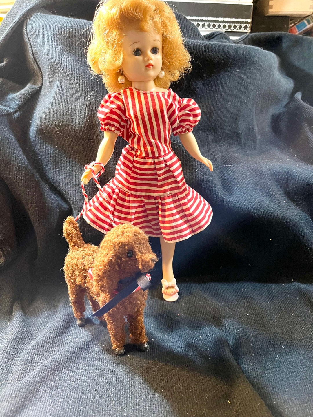 Sale-rare Vintage 1950s Vogue Blond Hair Jill Doll With Outfits and Dog ...