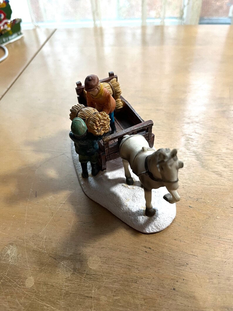 Horse Drawn Sleigh-unloading the Hay - Etsy