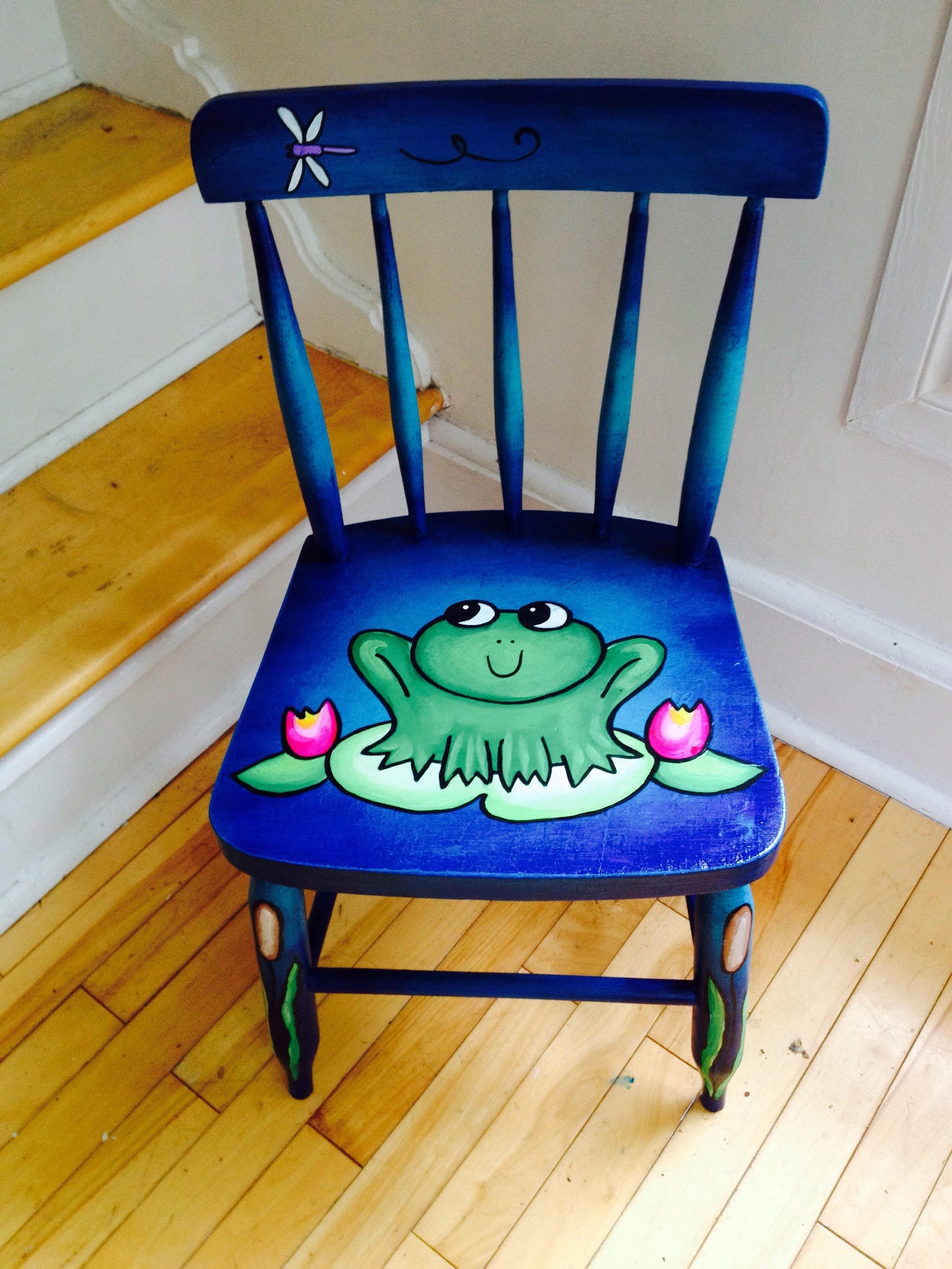Child-sized Hand-painted FROGGY Chair - Etsy