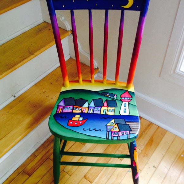 Painted Chair - Etsy