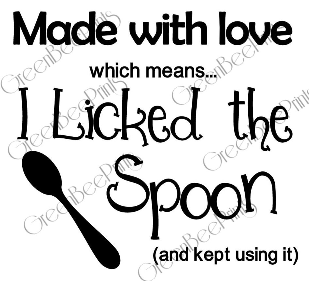 Oven Mitt - Made With Love, Which Means I Liked the Spoon, (and ...
