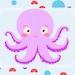 Cute Octopus Trio Digital Print - Etsy
