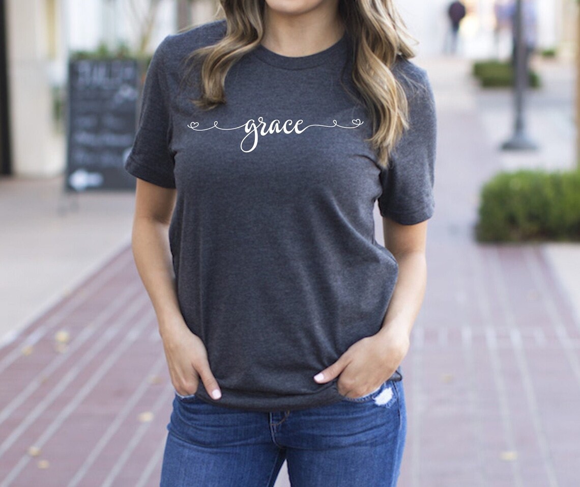 Grace Shirt Christian Shirt Inspirational Shirt | Etsy