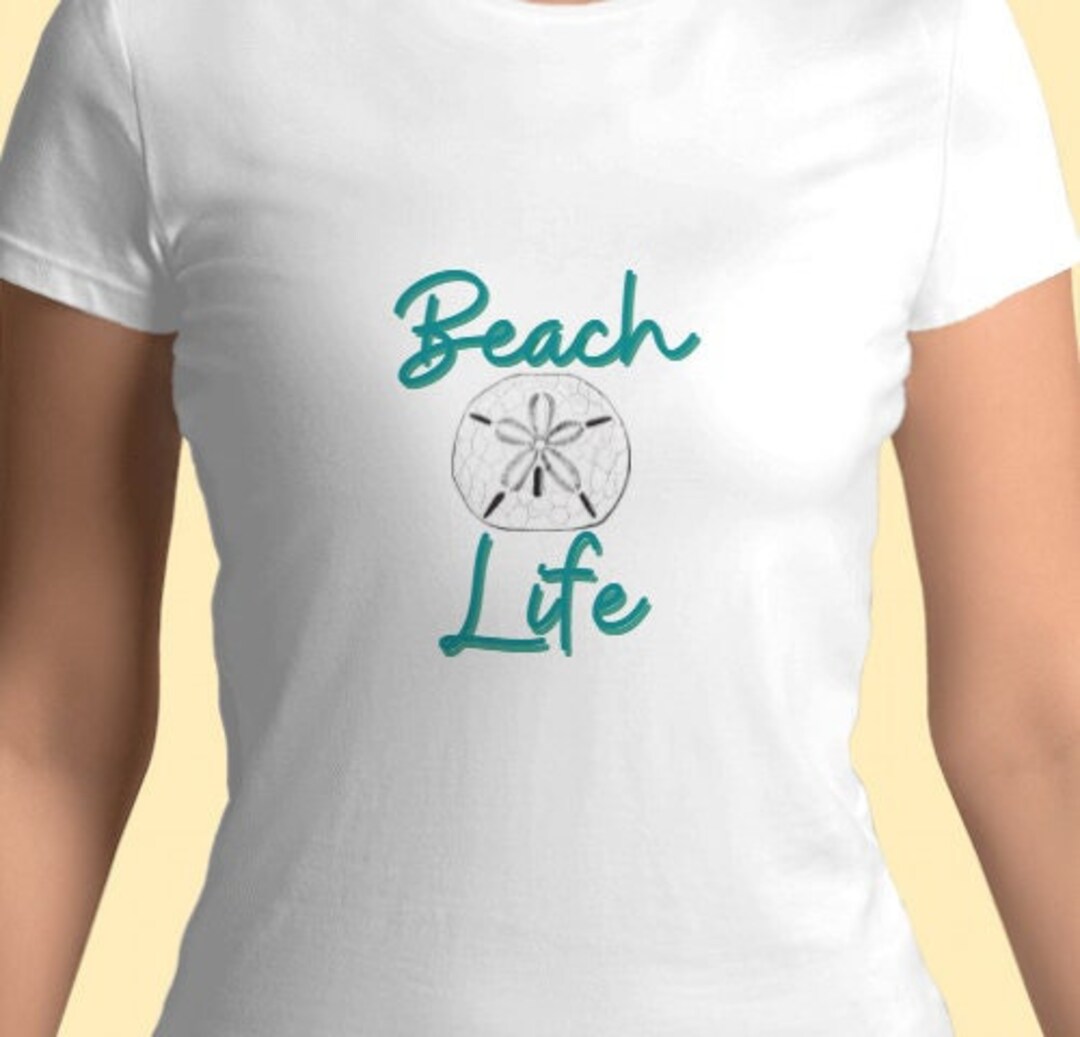 Beach Life Printable, Digital Download, Beach Lovers, Tshirt DIY ...