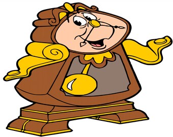 Beauty and the Beast Cogsworth Svg - Etsy UK