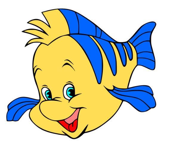 Flounder Fish Svg