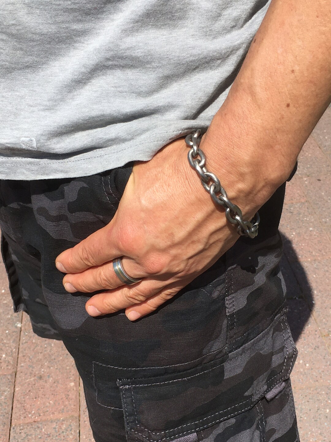 Industrial Titanium Bracelet, Durable Titanium Chain Bracelet ...