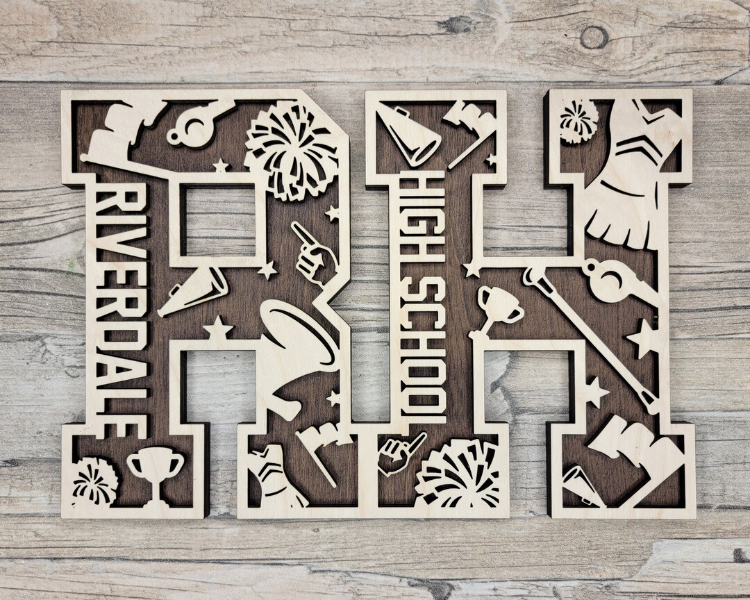 Custom Cheerleader Senior Athlete Letter Sports Letter Wood Cutout ...